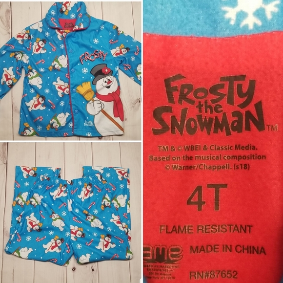 Frosty The Snowman | Pajamas | Frosty The Snowman Pajama Set 4t5t ...